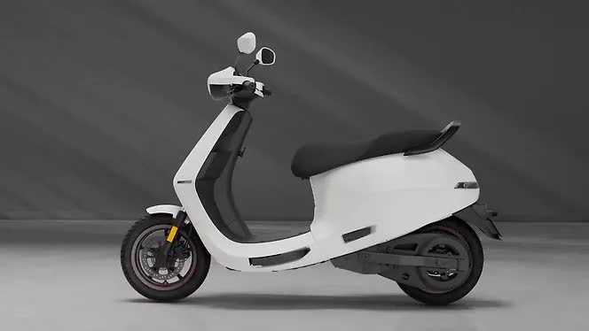 Vintage-Style Electric Motorcycle, with a Stunning Color Scheme and ...