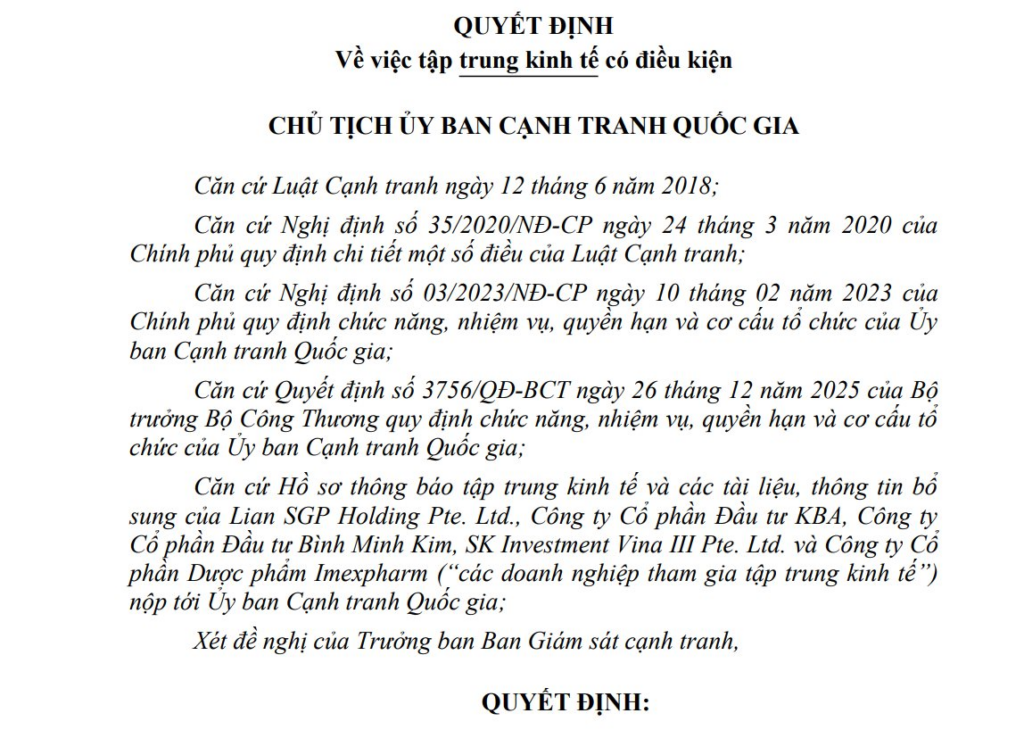 Chinese Firm’s Acquisition of Imexpharm from South Korean Chaebol ...